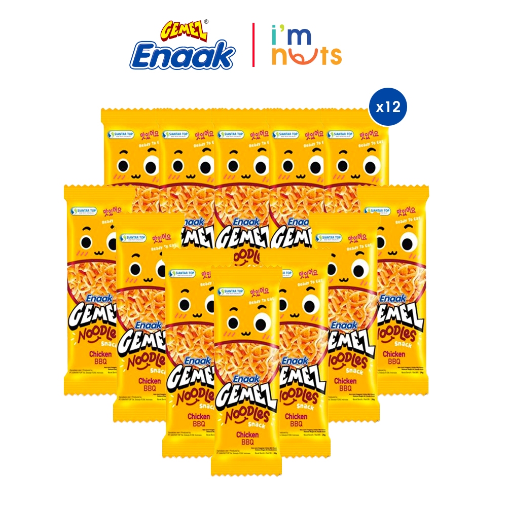 Snack mì trẻ em Gemez Enaak Extra Indonesia vị Ớt cấp độ 1 lốc 20 gói x ...