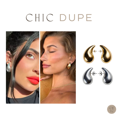 Bông Tai Kim Loại Hình Giọt Nước, Drop Earrings, lấy cảm hứng từ Hailey ...