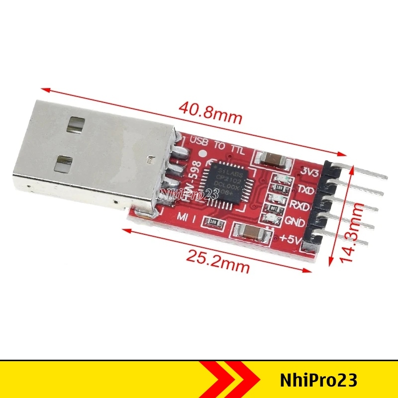 Mạch Chuyển Đổi USB UART CP2102 Mini | Shopee Việt Nam