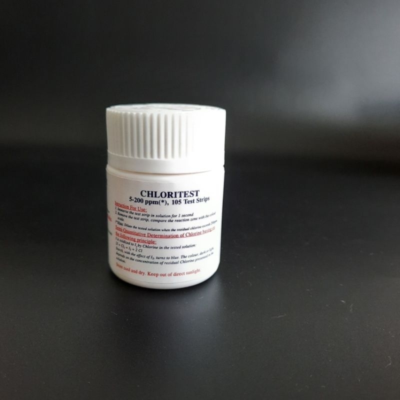 Giấy test chlorine giấy thử clo 5-200ppm Hộp 105 que thử clo | Shopee ...