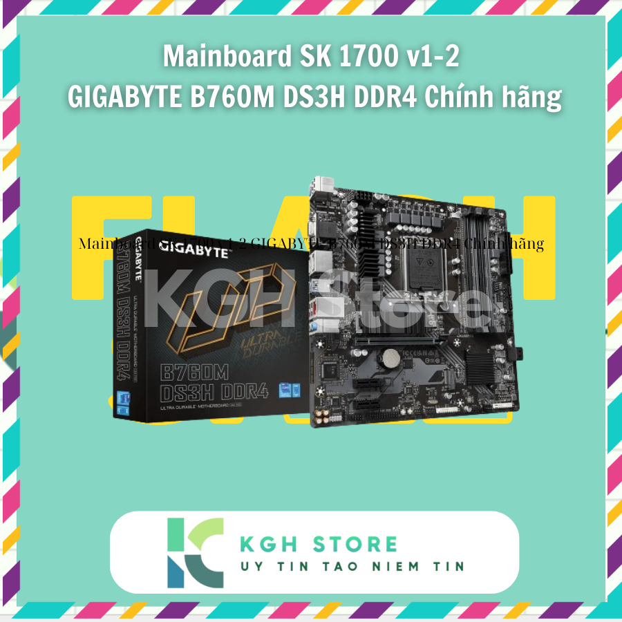 Mainboard SK 1700 v1-2 GIGABYTE B760M DS3H DDR4 Chính hãng - Bảo Hành 3 Năm | Shopee Việt Nam