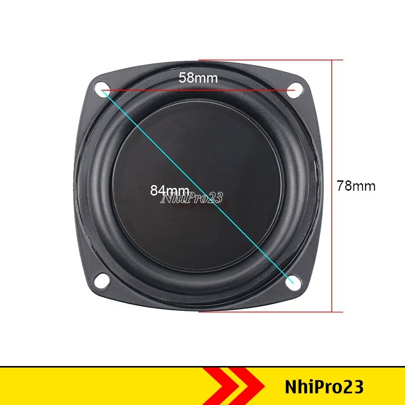 Màng loa bass cộng hưởng 78mm - loa bass thụ động có vành bắt vít | Shopee Việt Nam