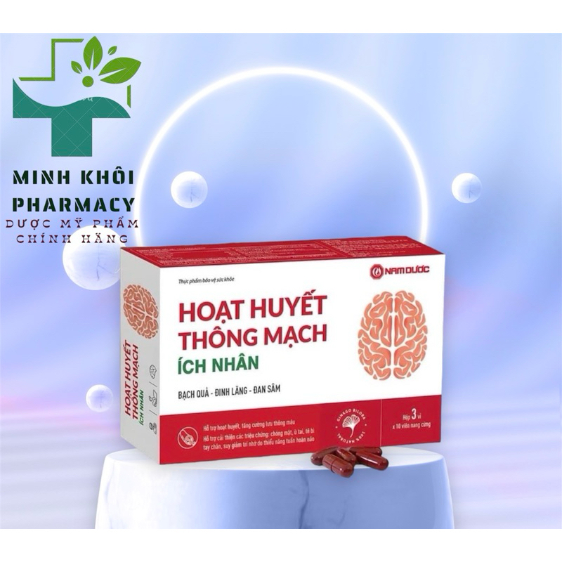 Hoạt huyết thông mạch Ích Nhân- hộp 3 vỉ x 10 viên nang - MKPMC ...