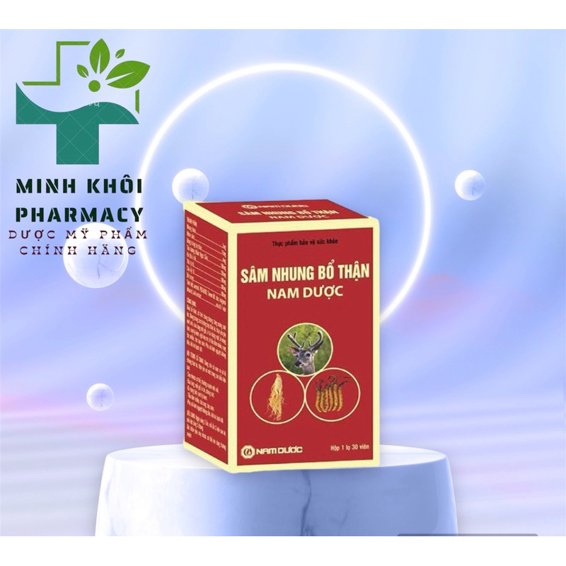 Sâm nhung bổ thận Nam Dược hôp 1 lọ 30 viên - MKPMC | Shopee Việt Nam