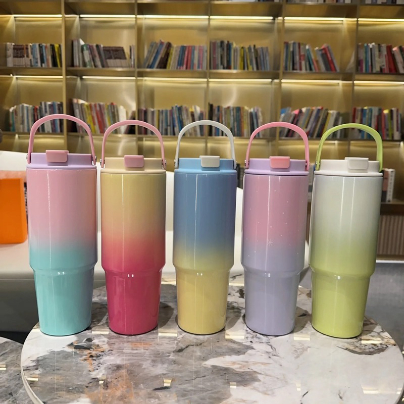 Ly giữ nhiệt có quai xách kèm tem starbuck 900ml | Shopee Việt Nam