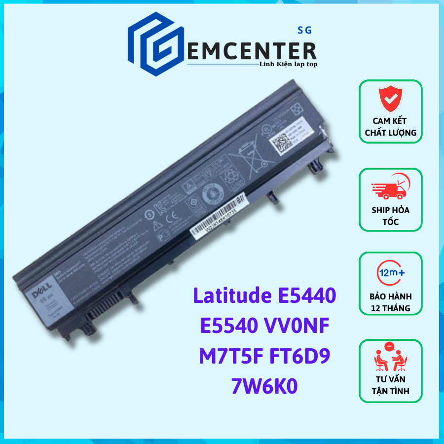 Pin Dell latitude 5440 5540 E5440 E5540 VV0NF M7T5F FT6D9 7W6K0 mới 100 ...
