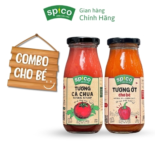 COMBO Tương Cà + Ớt Cho Bé SPICO tiết kiệm | Shopee Việt Nam