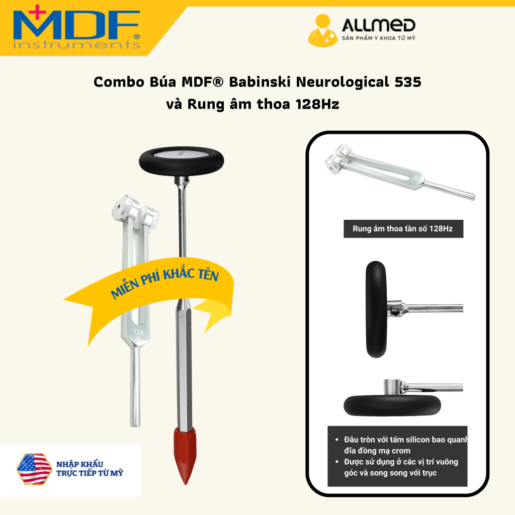 Combo Búa MDF® Babinski Neurological 535 và Rung âm thoa 128Hz | Shopee Việt Nam