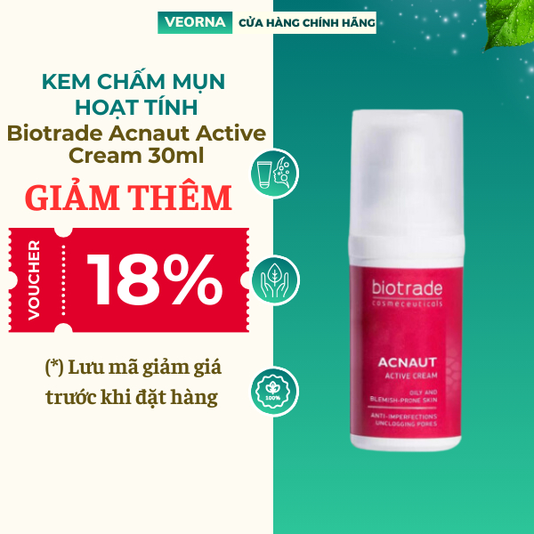 Kem Chấm Mụn Hoạt Tính Biotrade Acnaut Active Cream - 30ml | Shopee ...