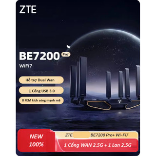 Bộ Phát Wifi Mesh Wifi 7 Dual Wan 2.5G Gigabit ZTE BE7200 Pro | Shopee ...