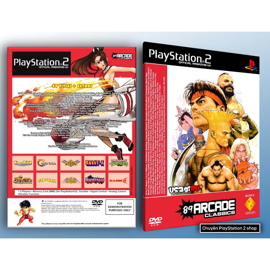 Đĩa game PS2, 89 ARCADE CLASSICS (cổ điển) cho máy PS2 | Shopee Việt Nam