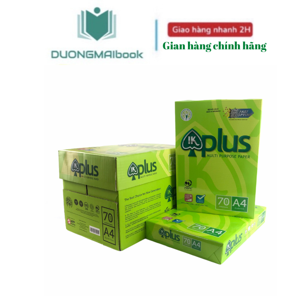 Giấy in A4 IK Plus 70gsm 500sheets | Shopee Việt Nam