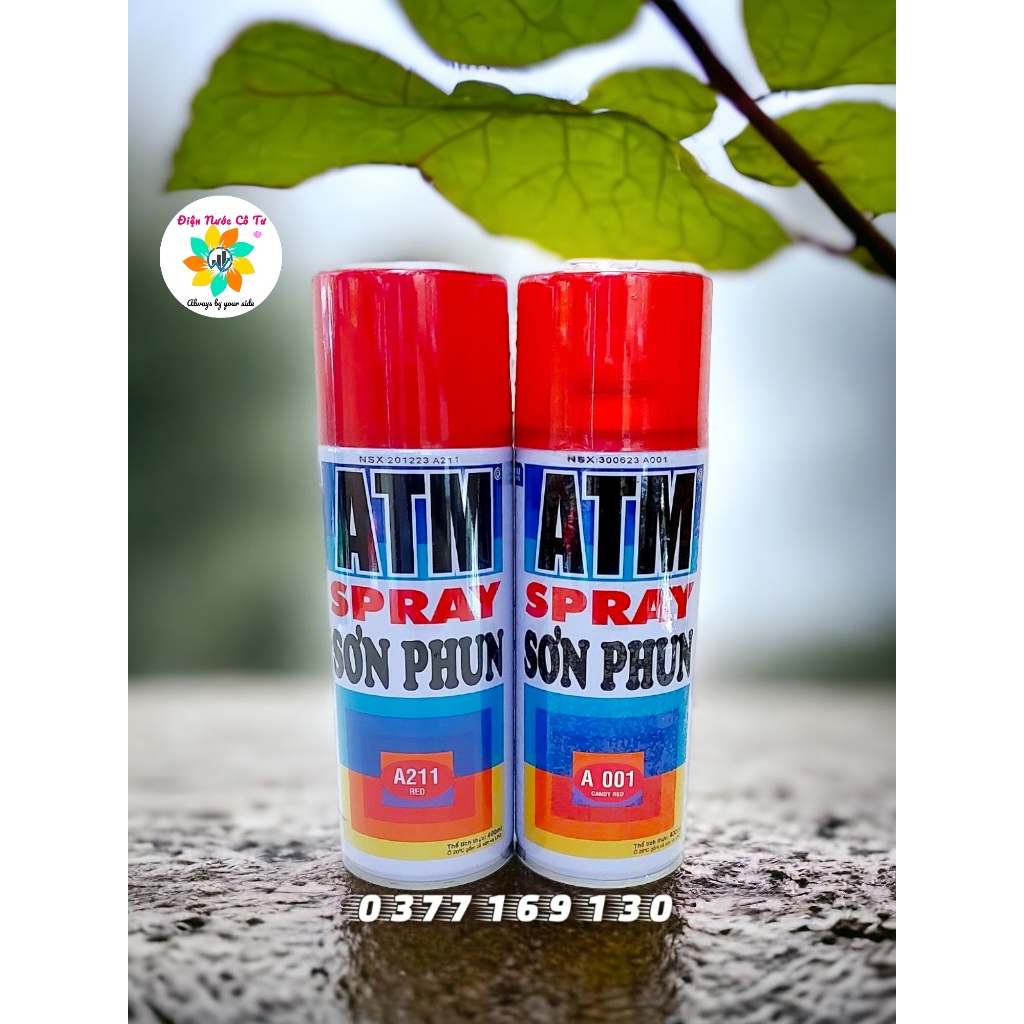 Sơn xịt màu đỏ ATM Spray mã A211 | Shopee Việt Nam