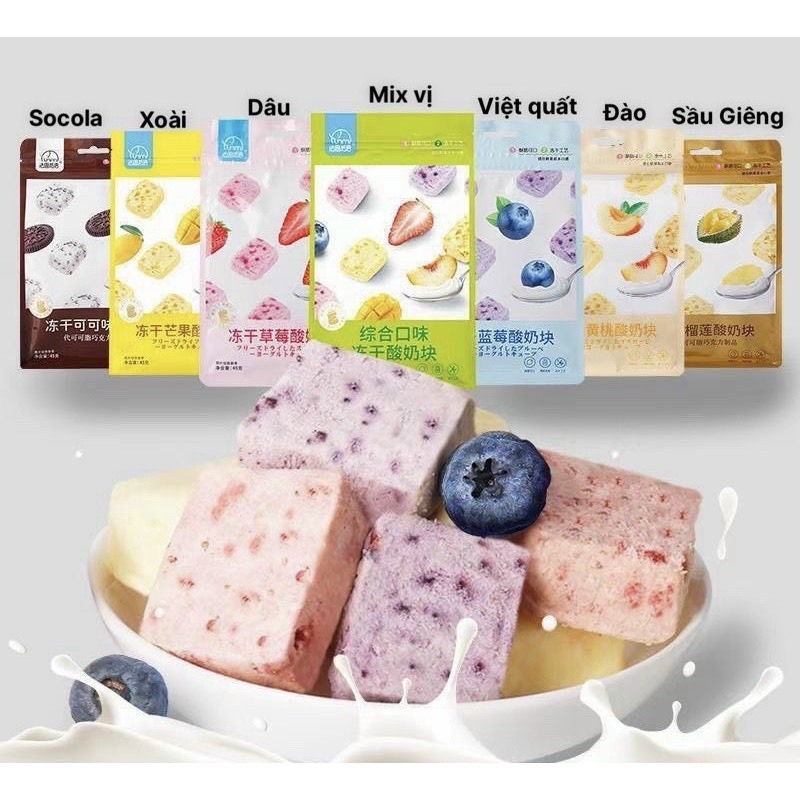 Sữa Chua Khô Sấy Lạnh Trái Cây YUMI Gói 45G | Shopee Việt Nam
