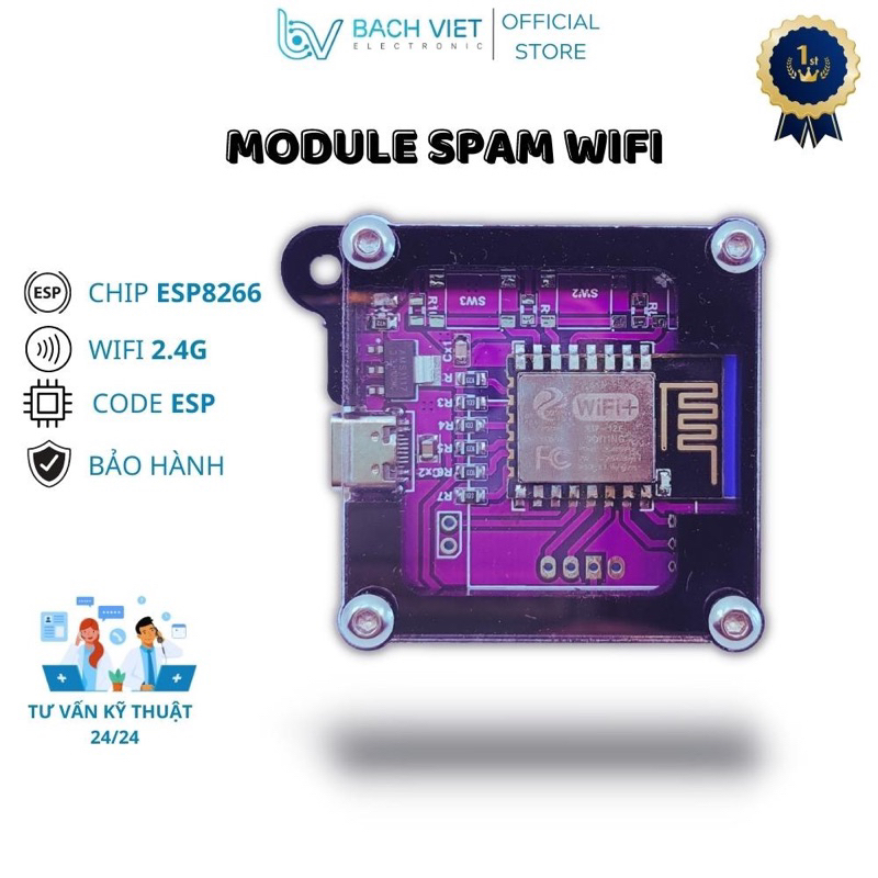 Mô-đun spam wifi NodeMCU V3 ESP8266 làm nhiễu sóng wifi dễ dàng kết nối trên cổng Type C hệ điều ...