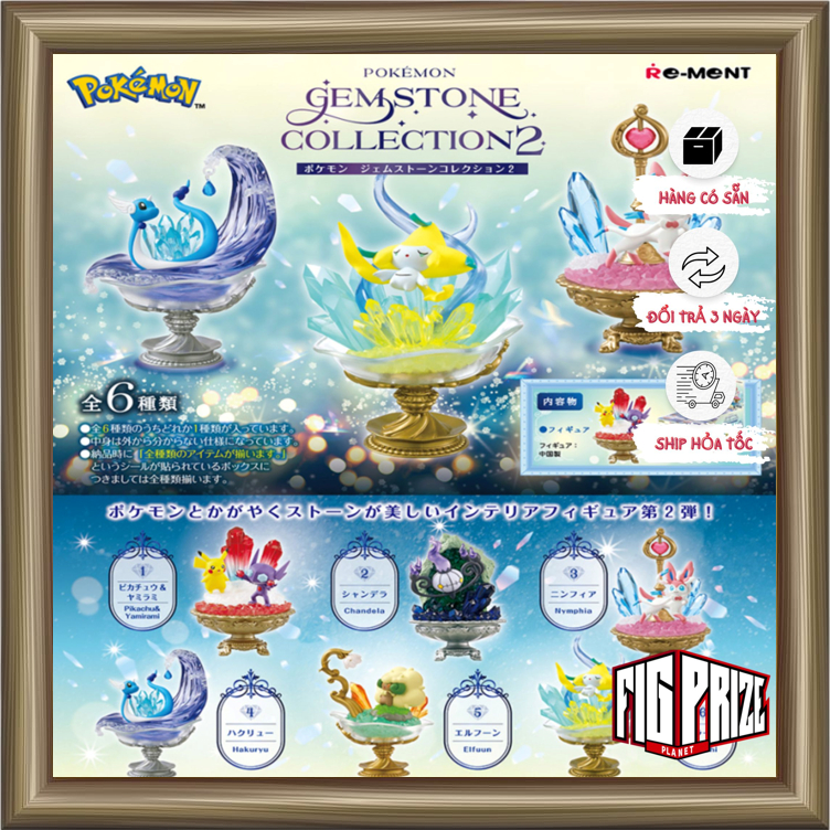 Mô hình Pokemon Gemstone Collection 2 - Re-Ment | Shopee Việt Nam