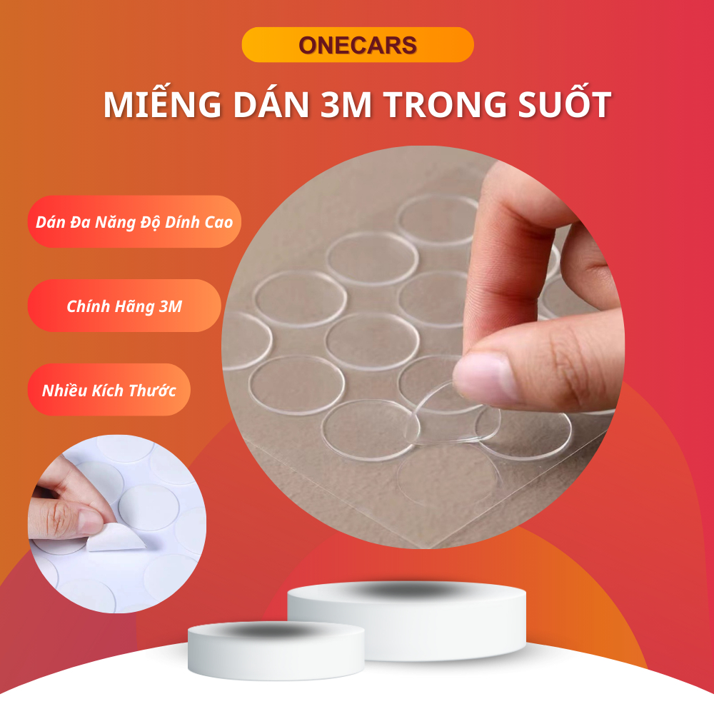 10 Miếng Dán 3M Trong Suốt, Băng Keo 2 Mặt Dán Tường Tiện Lợi, Đa Năng ...