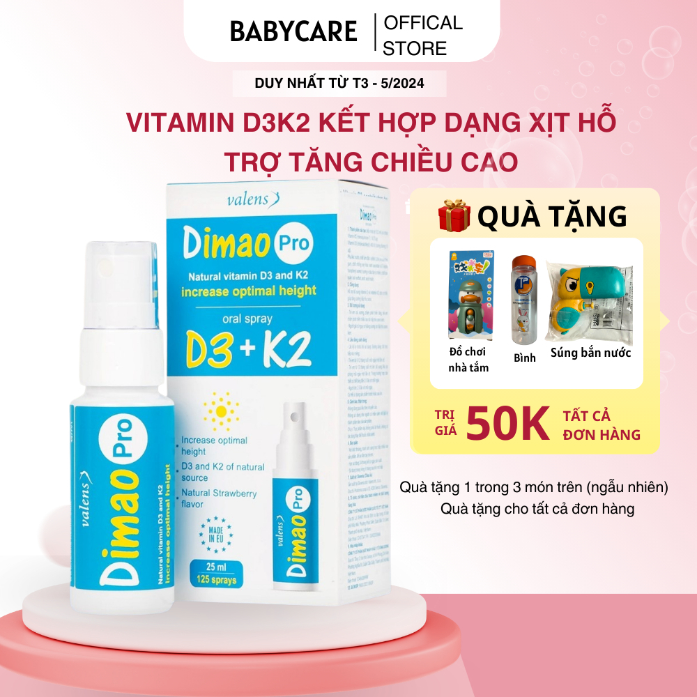 D3 K2 Dạng Xịt 💚𝐅𝐄𝐄𝐒𝐇𝐈𝐏💚 Vitamin D3 K2 Hỗ Trợ Tăng Chiều Cao Valens ...