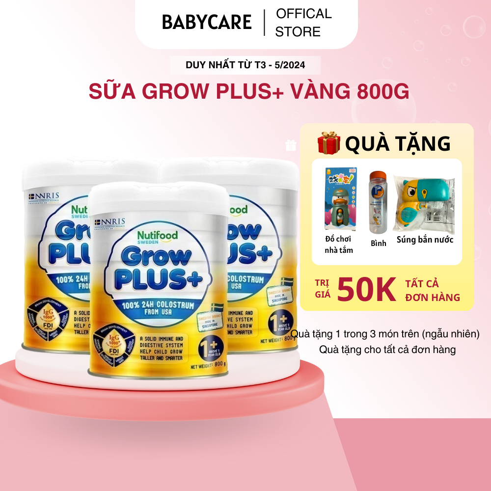 Sữa Grow Plus Vàng 💚𝐅𝐄𝐄𝐒𝐇𝐈𝐏💚 Sữa Bột Nutifood Growplus+ Sữa Non Giúp ...