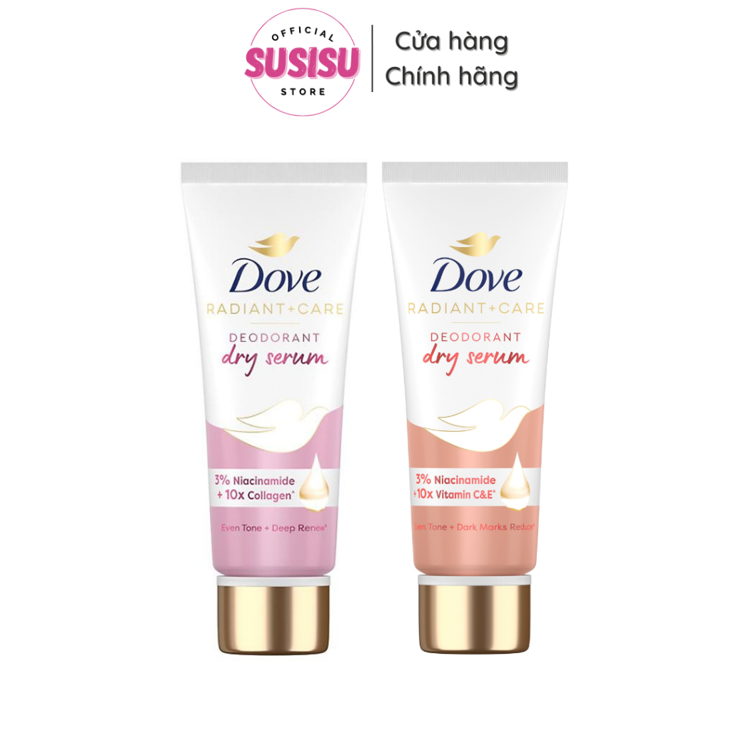 Kem Khử Mùi Dove Dry Serum Collagen & Vitamin B3 Sáng Mịn Đều Màu 40ml ...