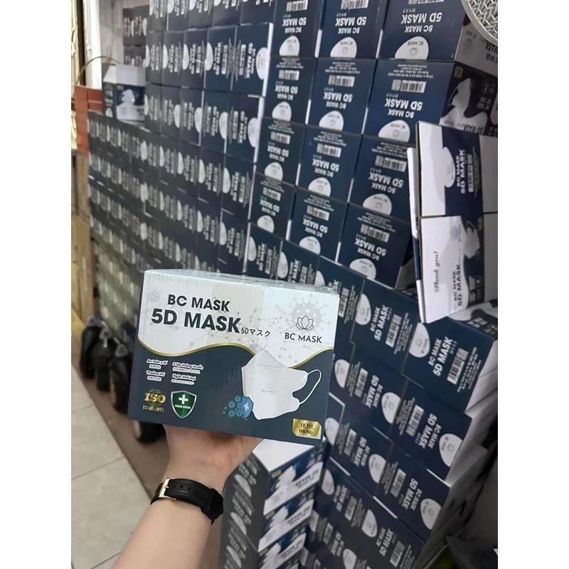 [ Chính hãng ] Thùng 100 chiếc Khẩu Trang 5D BC Mask 3 Lớp Kháng Khuẩn ...