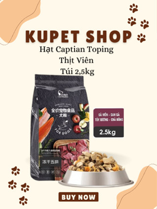 Hạt Captian Túi 2,5kg Siêu Toping Dành Cho Cún Biếng Ăn - KUPET SHOP ...