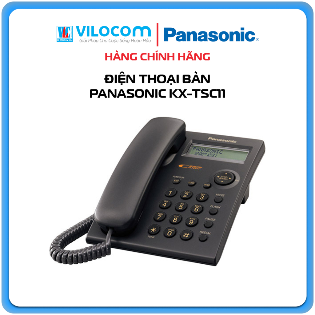 Điện thoại bàn Panasonic KX-TSC11 Giao màu ngẫu nhiên - Hàng Chính Hãng | Shopee Việt Nam