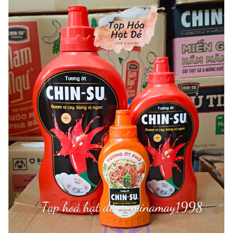 Tương ớt chinsu 250g, 500g, 1kg, 2kg / Tương ớt phở / Wasabi / Sriracha ...