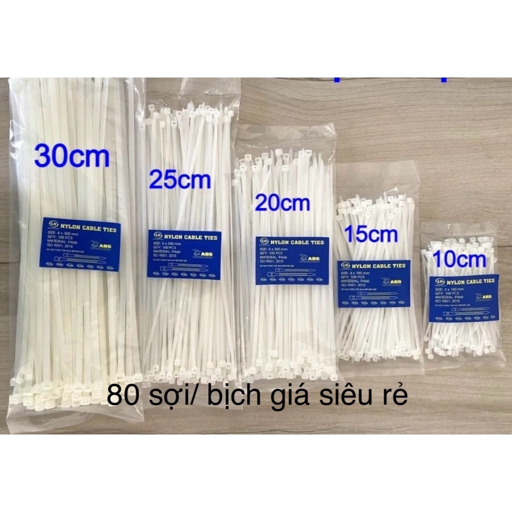 Dây rút nhựa 10cm - 30cm-Dính Store | Shopee Việt Nam