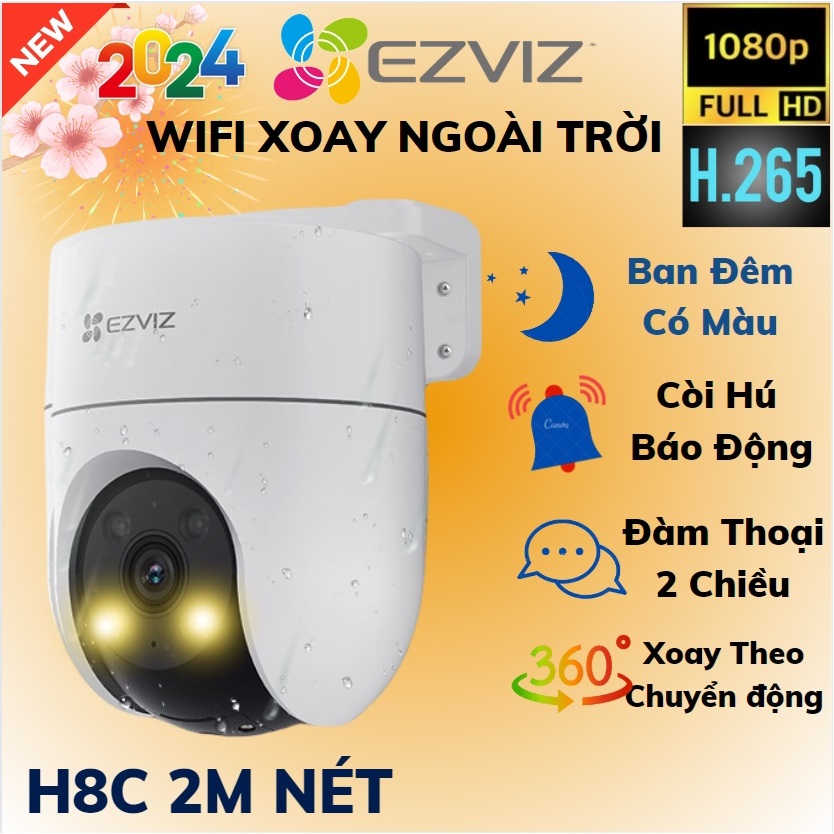 Camera WIFI Ngoài Trời 2 mắt Xoay 360 EZVIZ H9C C8C H8C 3MP 4MP 6MP ...