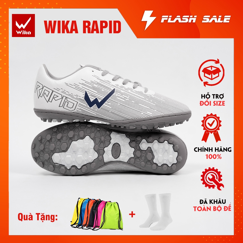 Giày Đá Bóng Wika Rapid Chính Hãng, Đường Vân Nổi Bật Sắc Nét Đế Tf Thế ...