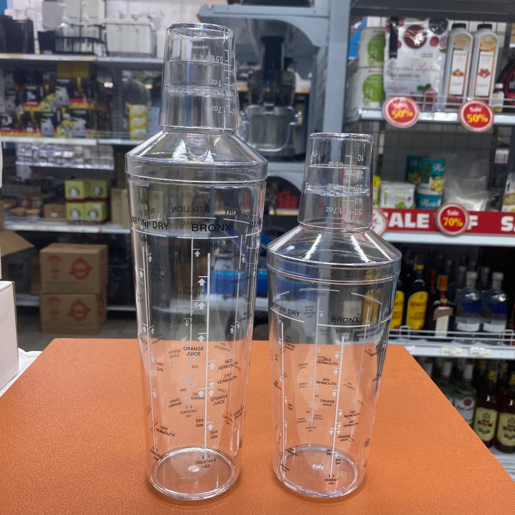 Shaker - Bình lắc pha chế - Nhựa trong - 530ml/700ml (nắp ly đong) | Shopee Việt Nam