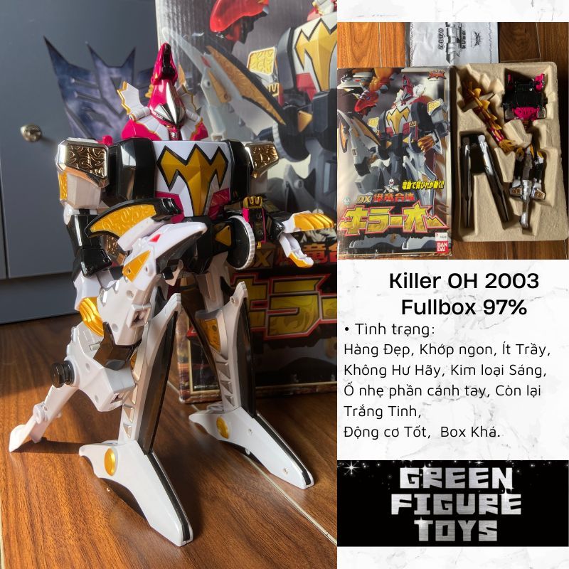 DX Abaranger 2003, Mô Hình Siêu Nhân Khủng Long Sấm Sét Chính Hãng Bandai Super Sentai, Power ...