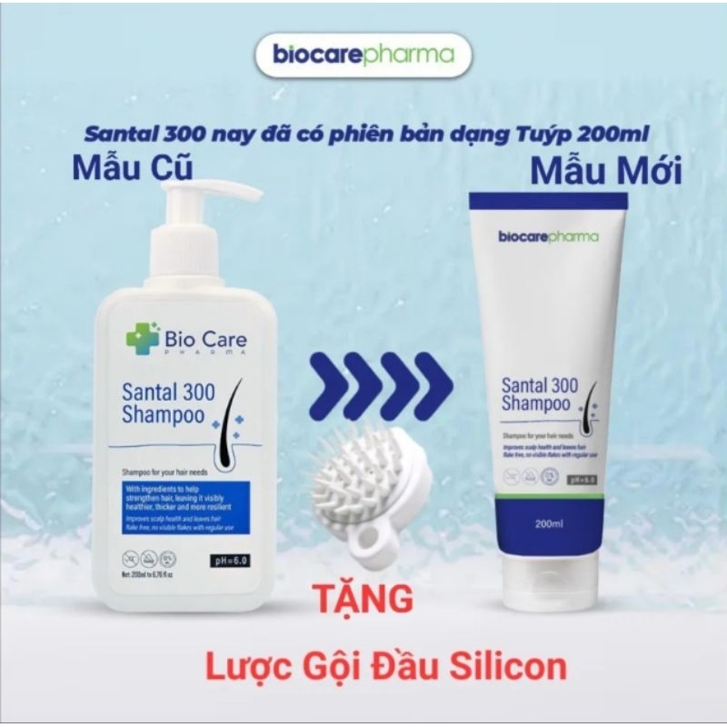 Dầu Gội Dược Liệu BioCare Pharma giảm gàu, nấm ngứa da đầu Santal 300 ...
