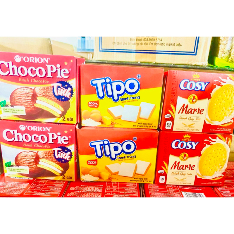1 hộp bánh chocopie 66g/Tipo 39g/Cosy 48g | Shopee Việt Nam