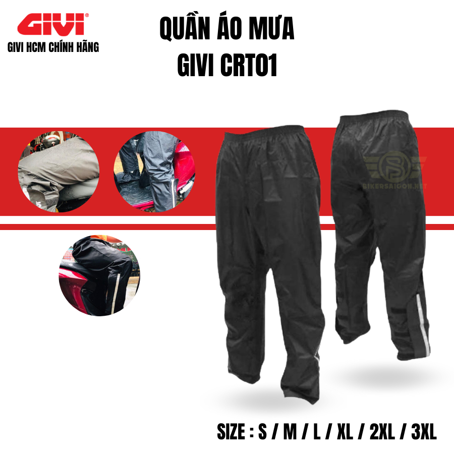 Quần Đi Mưa Chống Nước Givi CRT01 - GIVI HCM CHÍNH HÃNG | Shopee Việt Nam
