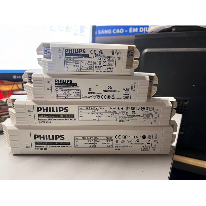 Nguồn cho đèn LED 24V Philips, Economic LED Transformer 30W/60W/120W/180W – Đổi trả trong 15 ...