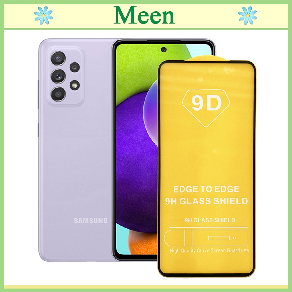 "Kính cường lực 9D Samsung A52 "Full màn hình, Ảnh shop tự chụp, tặng kèm bộ giấy lau kính Meen ...