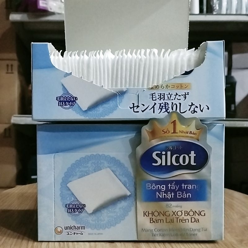 Bông tẩy trang Silcot 82 miếng màng cotton mềm mịn. | Shopee Việt Nam