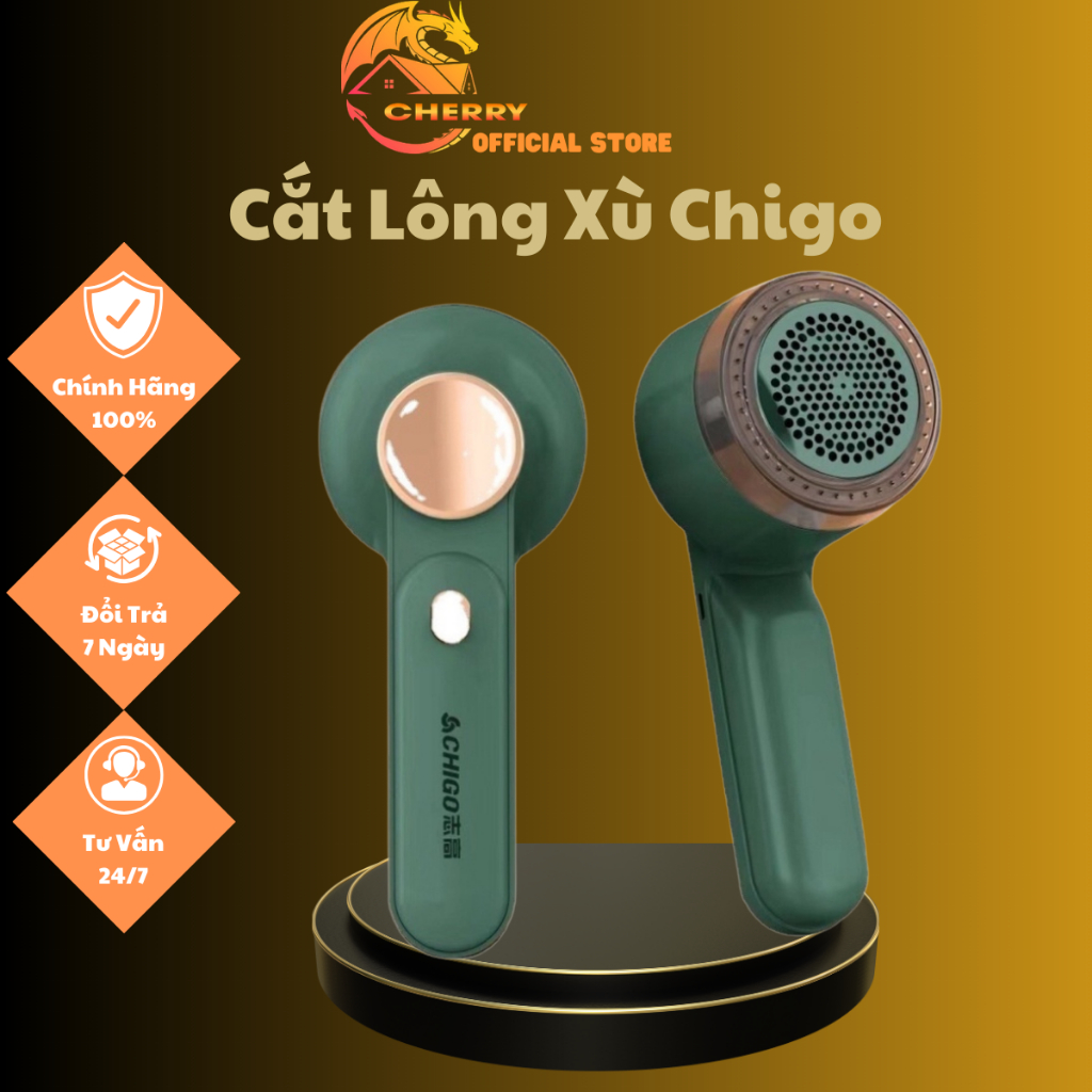 Máy Cắt Lông Xù CHIGO Mini Đa Năng, Cắt Lông Xù 4 Đầu Cắt Tay Cầm Tiện ...
