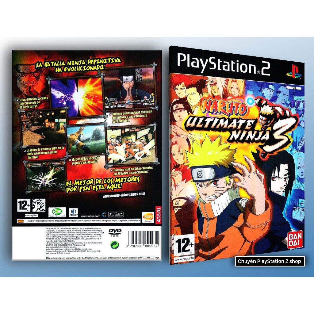 Đĩa game PS2 Naruto: Ultimate Ninja 3 (Game đối kháng) cho PS2 | Shopee ...