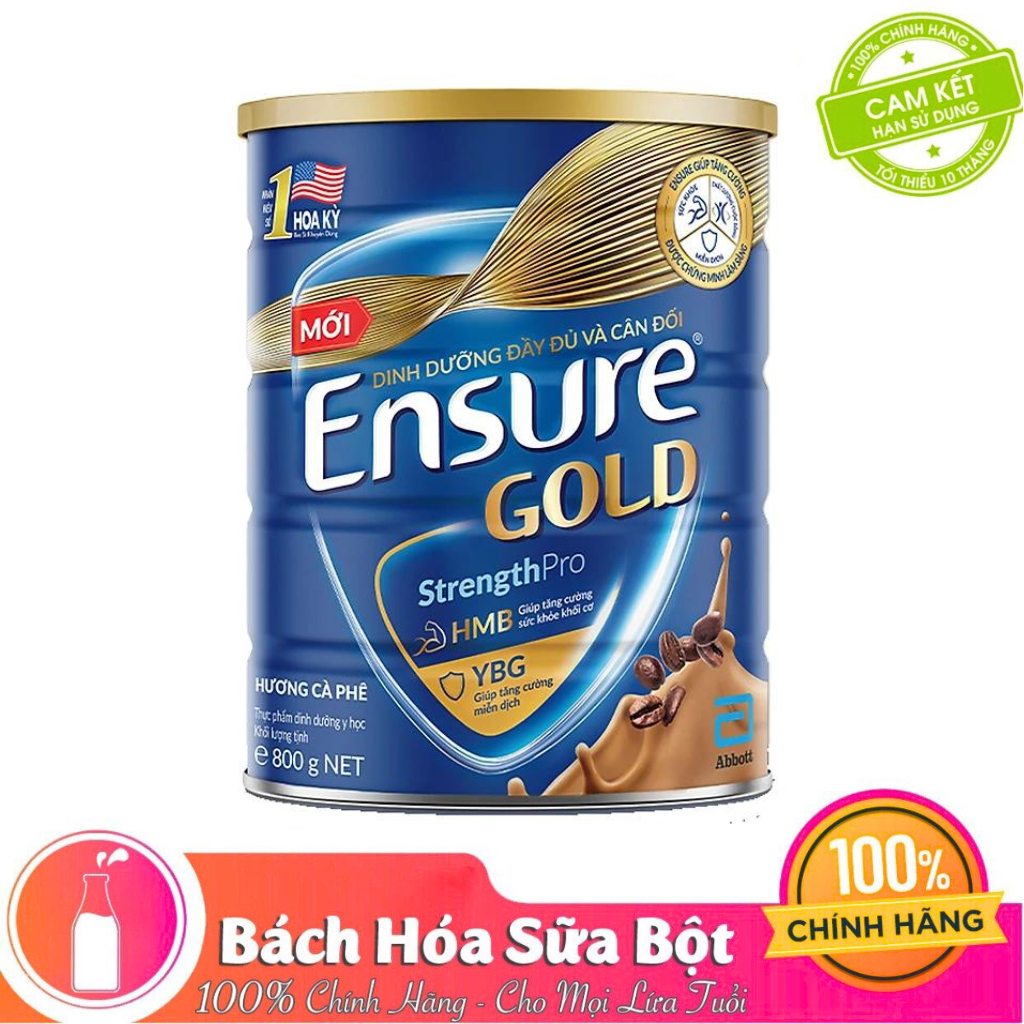 Sữa Bột Abbott Ensure Gold Hương Cà Phê (Lon 800g) | Shopee Việt Nam