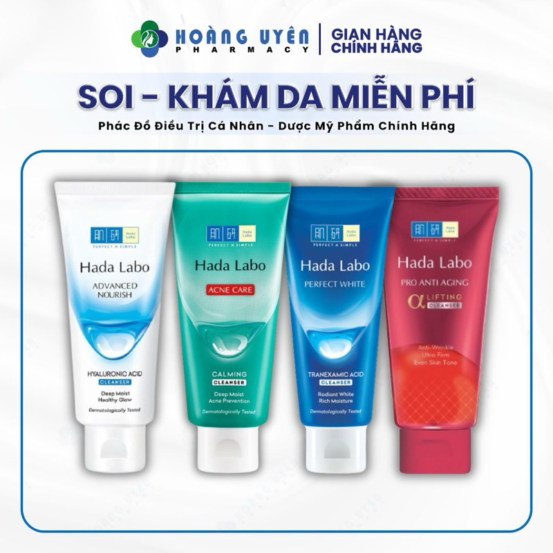 Sữa rửa mặt Hada Labo Perfect White/ Advanced Nourish/ Pro Anti Aging 80gr | Shopee Việt Nam