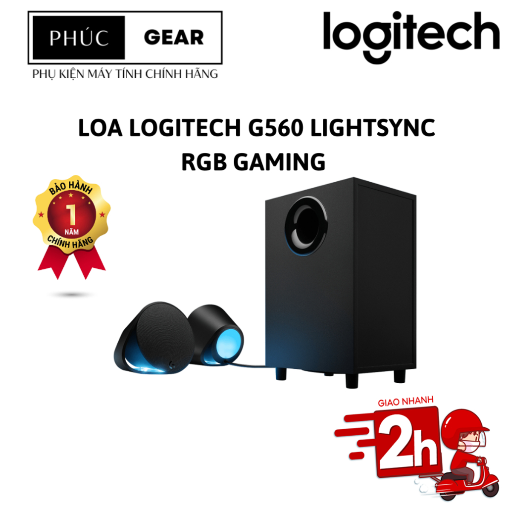Loa Logitech G560 LIGHTSYNC RGB Gaming (kết nối USB, Bluetooth) - Bảo ...