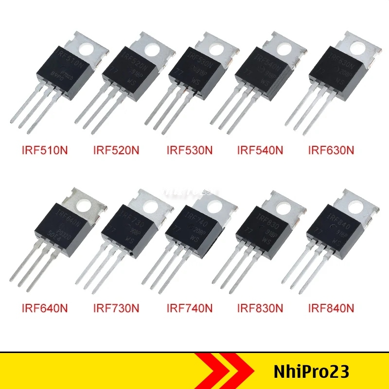 Mosfet IRFZ44 IRF520 IRF530 IRF540 IRF630 IRF640 IRF740 IRF840 IRF3205 ...