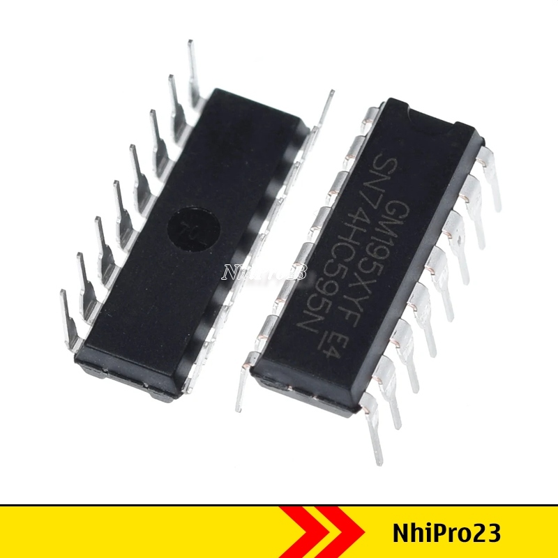 IC ghi dịch SN74HC595N SN74HC595 DIP 74HC595N 74HC595 8BIT | Shopee ...