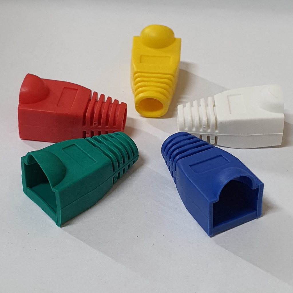 Đầu chụp hạt mạng RJ45 100 hạt/túi dùng cho cat5/cat6, đầu bọc hạt mạng, đầu chụp jack mạng GIAO ...