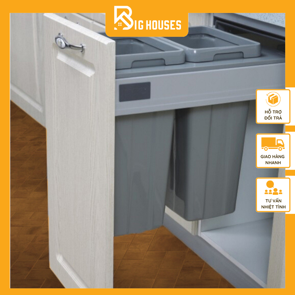 Thùng rác âm tủ giảm chấn cao cấp EUROGOLD BA400/EA450/EA402 | Shopee Việt Nam