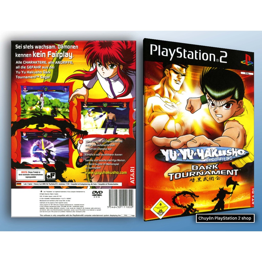 Đĩa game PS2 Yu Yu Hakusho: Dark Tourathon(Game đối kháng) cho máy game ...