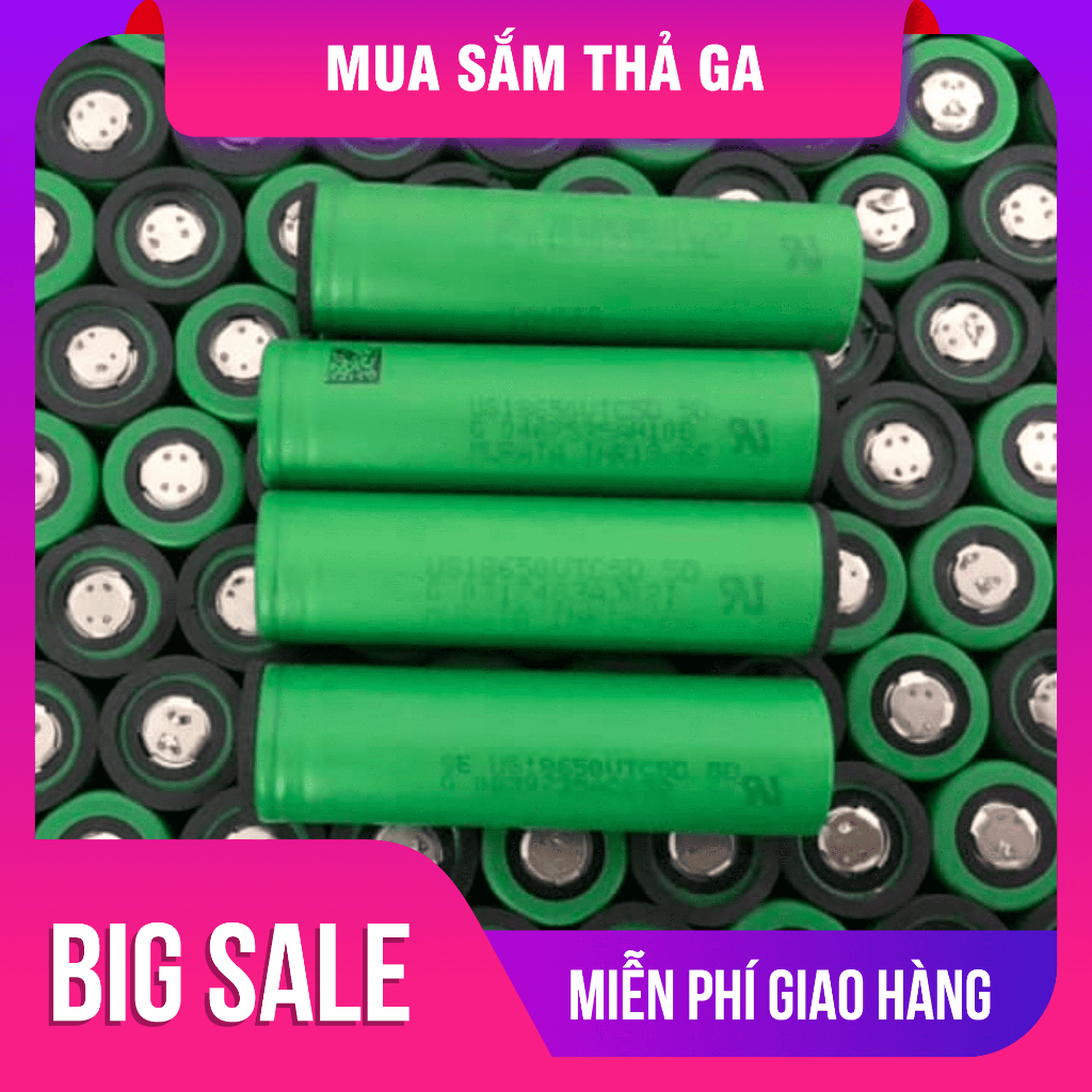 Pin 18650 VTC6 dung lượng cao 3300mAh, 3.7v pin lithium, cell pin 18650 ...